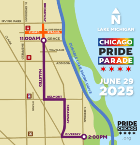 FAQ & Map - PRIDEChicago - Chicago Pride Parade