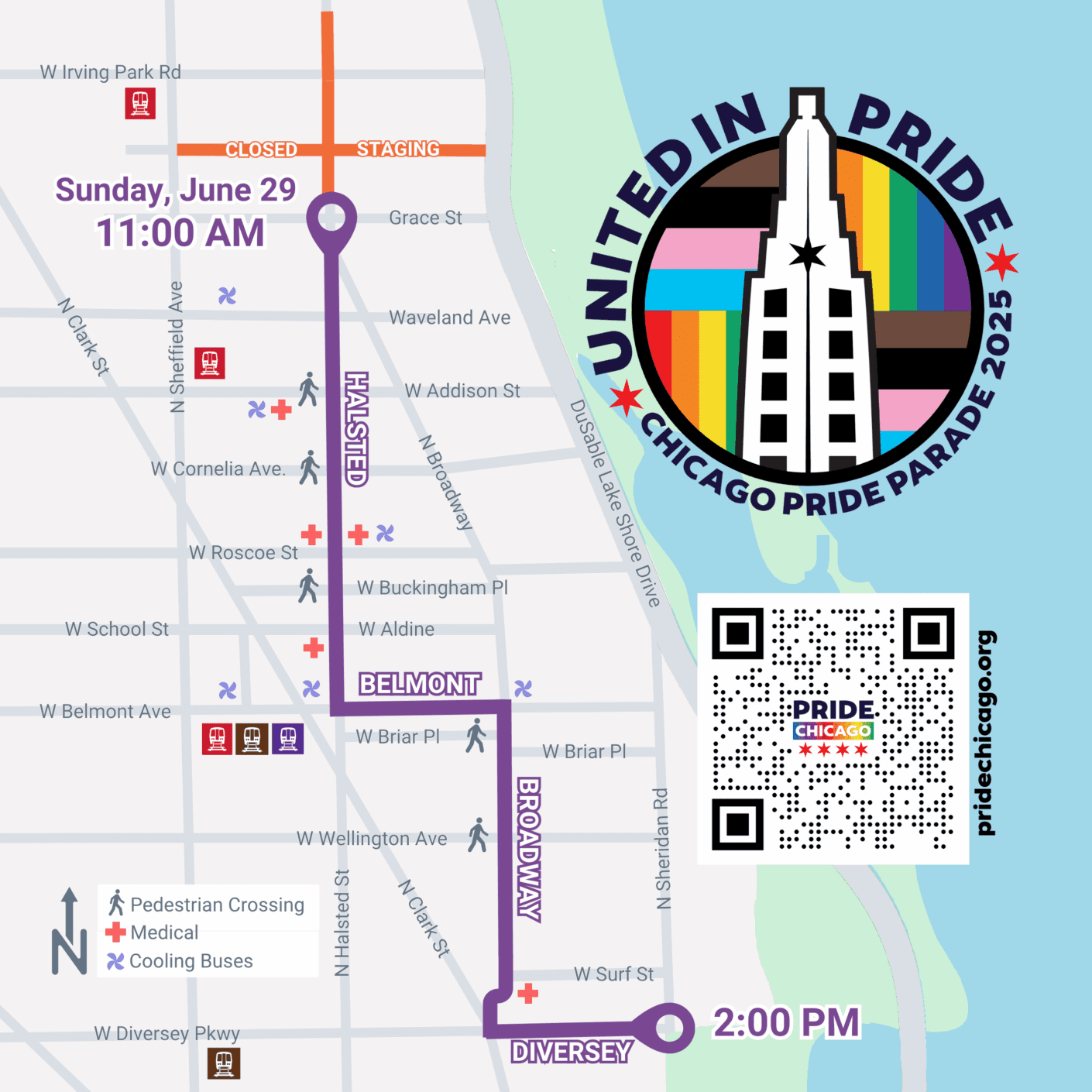 FAQ & Map - PRIDEChicago - Chicago Pride Parade