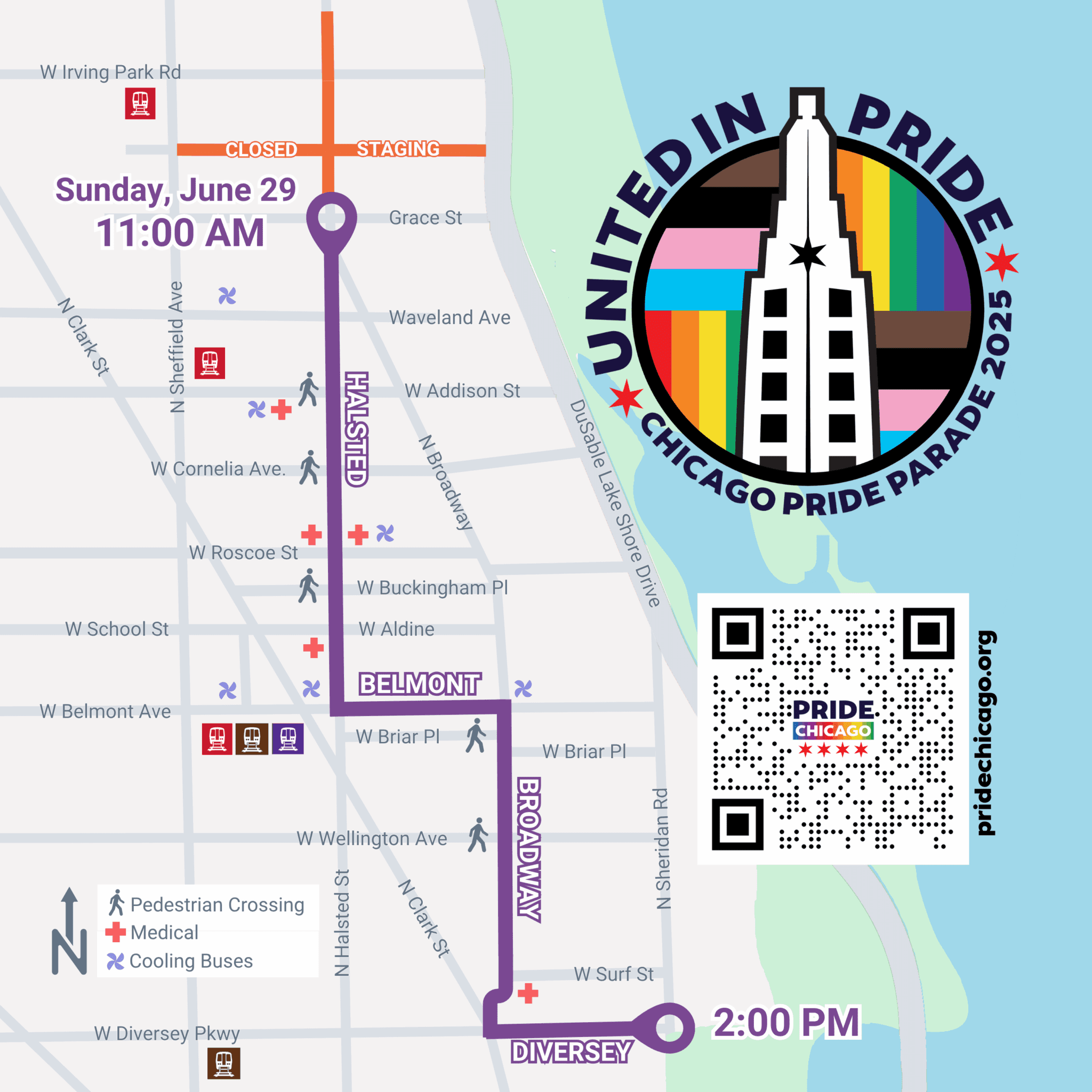 FAQ & Map - PRIDEChicago - Chicago Pride Parade